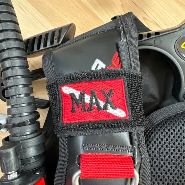 Custom Name Scuba Dive Tag, Personalized Embroidered Scuba BCD Name Tag ...