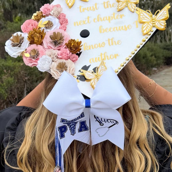 Flag Graduation Cap, Blue Flower Grad Cap, Guatemala Grad Cap, Blue and ...