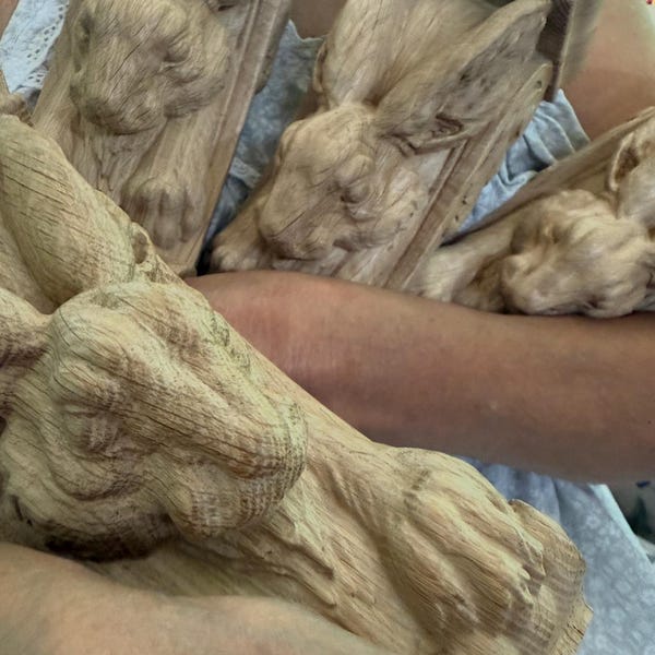 Rabbit Head Wooden Classic Corbel. the Price is for One Piece. - Etsy