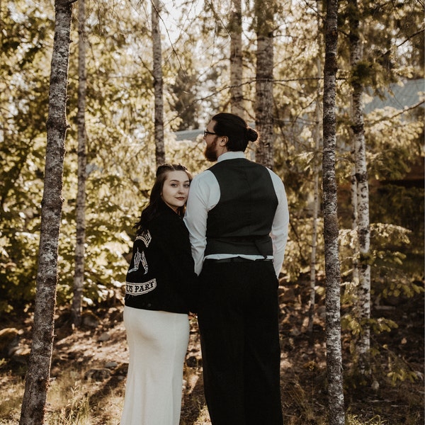 Til Death Do Us Part Custom Embroidered Jean Jacket | Til Death Jacket ...