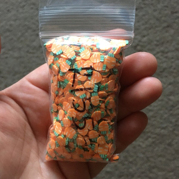 Small Carrot Cane Polymer Clay Sprinkles for Decoden Funfetti - Fimo ...