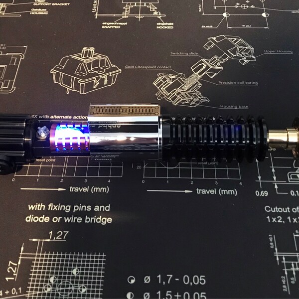 Neopixel Blade Plug - Turbine Blade / Wheel Style Customizable Height ...