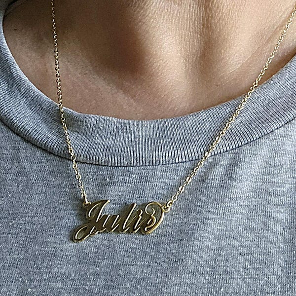 Carrie Font Name Necklace Personalized Carrie Style Nameplate ...