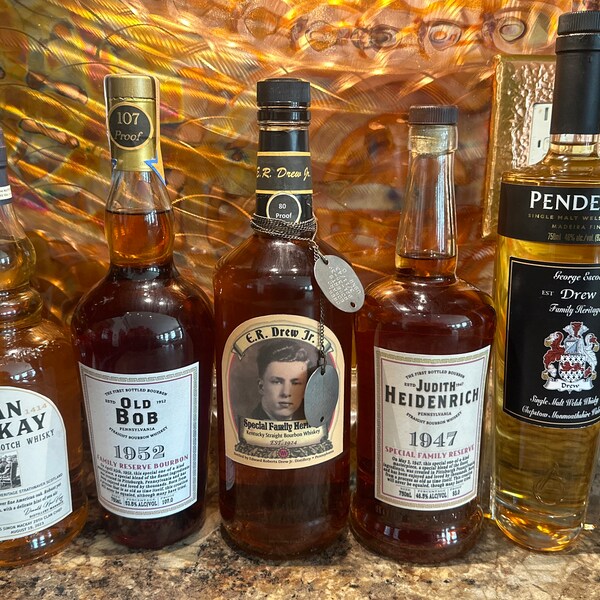 Personalized Pappy Van Winkle Label Bottle | Custom Pappy Van Winkle ...