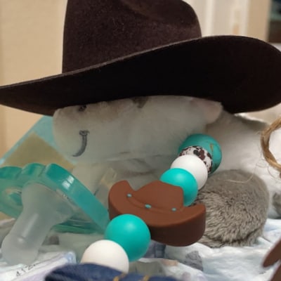 Mushroom Pacifier Clip - Etsy