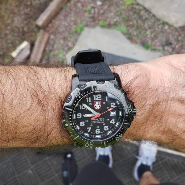 Luminox Black Rubber Original Watch Band Strap IRB 22mm 3000 3900 8400 ...