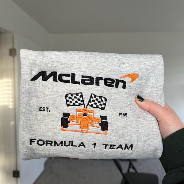 Mclaren Formula 1 (formula ONE ) Embroidered Racing Merch (shirt ...