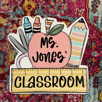 Teacher Name Sign Teacher Appreciation Gift Personalized Teacher ...