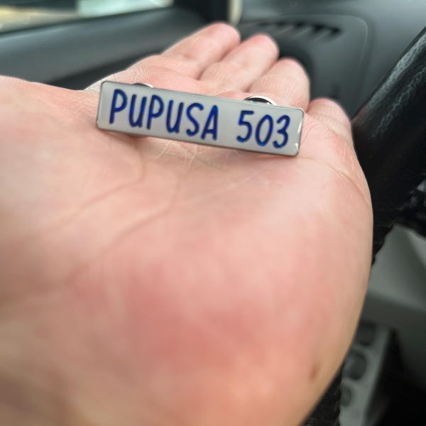 Personalised Design Your Rectangle Enamel Pin | Customised Pin Badge ...