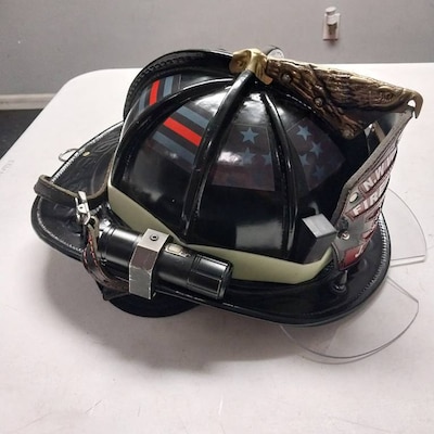 Reversed Fully Reflective AMERICAN FLAG Fire Helmet Car - Etsy