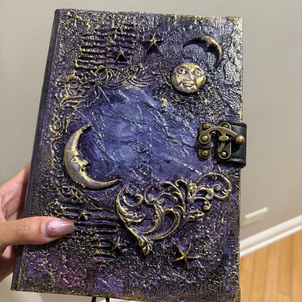 Gothic Diary Grimoire Custom Sketchbookbook of Shadows Spell Book ...