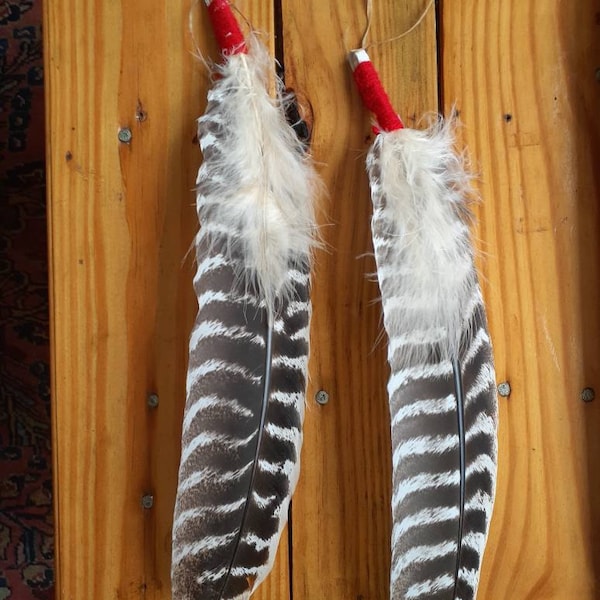 Native American Navajo Made Prayer Feather With Red Wrap--wb33a - Etsy