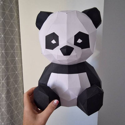 Panda Papercraft, 3d Printed, DIY Craft, for Cricut or Silhouette Cameo ...
