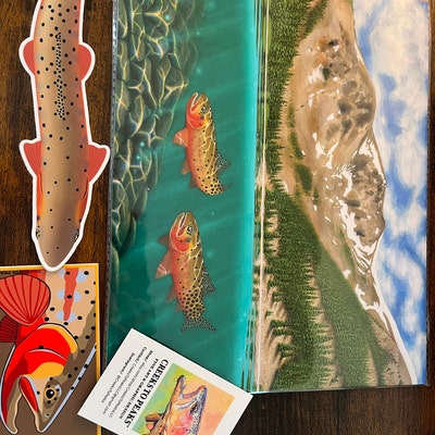 Brook Trout Pattern Flank Decal Sticker - Etsy