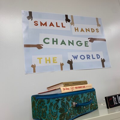 Change the World Diversity Wall Art, Classroom Decor, Kid Art, Digital ...