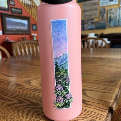 Northwest Landscape Wrap Sticker, 2x8 Clear Vinyl Die Cut Sticker ...