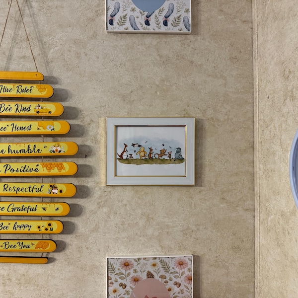 Classic Winnie the Pooh Nursery Wall Art, Nursery Print, Classic Pooh ...