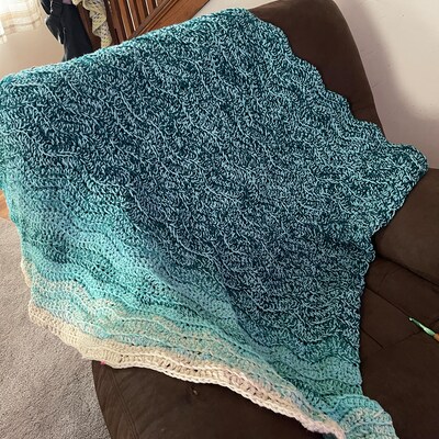 Sea Turtle Crochet Blanket Pattern, Ocean Afghan, Crochet Pattern ...