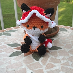 Baby Fox Crochet Pattern Cottagecore Fox Cute Fox With Mushroom Hat and ...