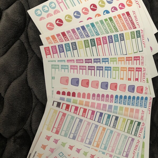 CLASS Stickers. Planner Stickers. School Stickers. Teacher Stickers. - Etsy