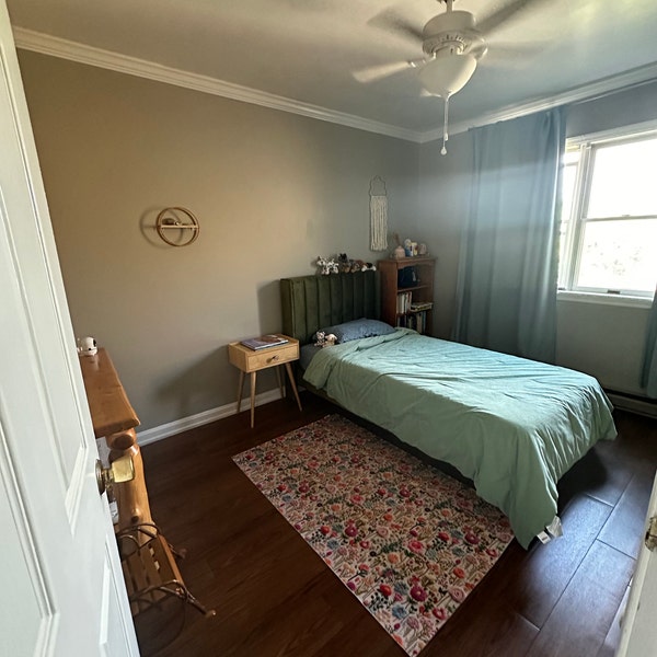 Rainbow Flower Meadow Rug, Colorful Area Rug, Cottagecore Floor Mat ...