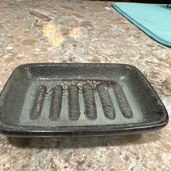 Handmade Ceramic Soap Dish: Raised Center Soap Holder - Etsy