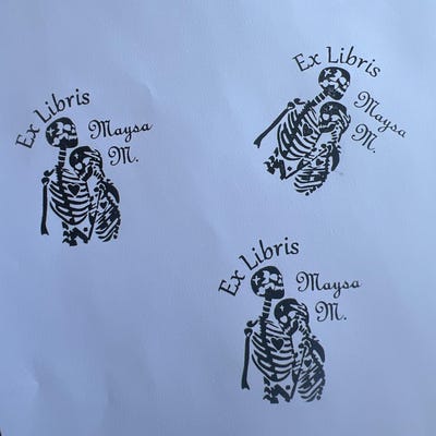 LIBRARY STAMP BLACK Ink Pad, Book Stamp, Custom Library Stamp, Library ...