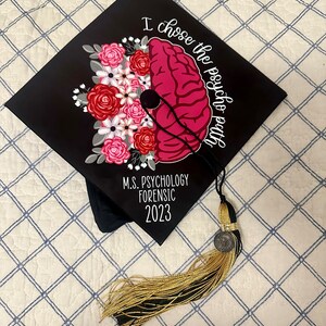 Custom psycho Path Graduation Cap Topper, Psychology Graduation Cap ...
