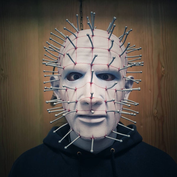 Pinhead Hellraiser Silicone Mask,cosplay Inferno,pinhead Ghost Scary ...