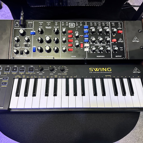 Arturia Keystep and Synth Rack Stand Behringer Pro-800, Model D ...