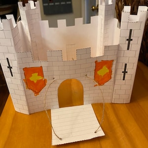 Castle Printable Papercraft - Etsy