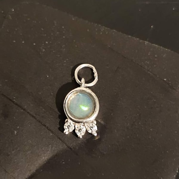 Silver Spider Chrome Diopside Tsavorite Labradorite Earring Dainty ...