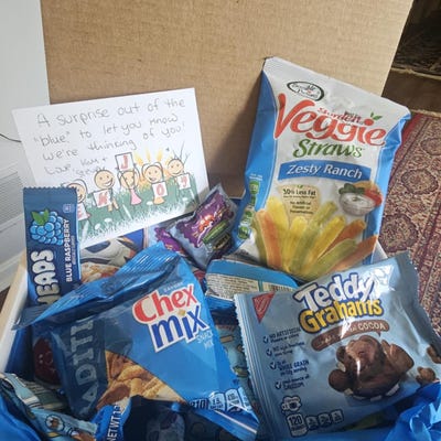 Box of Sunshine Snack Box Hello Spring Gifts Sunshine Gift Box Yellow Gifts Thinking of You Gift ...