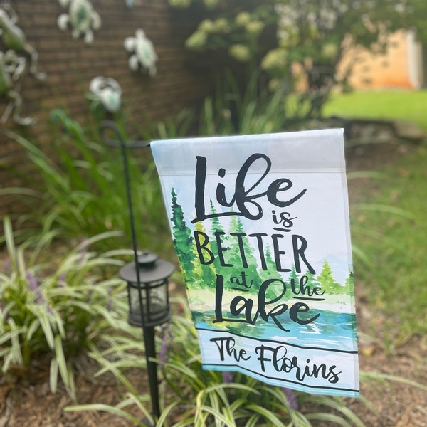 Life is Better at the Lake Flag, Welcome to the Lake Flag, Lake House ...