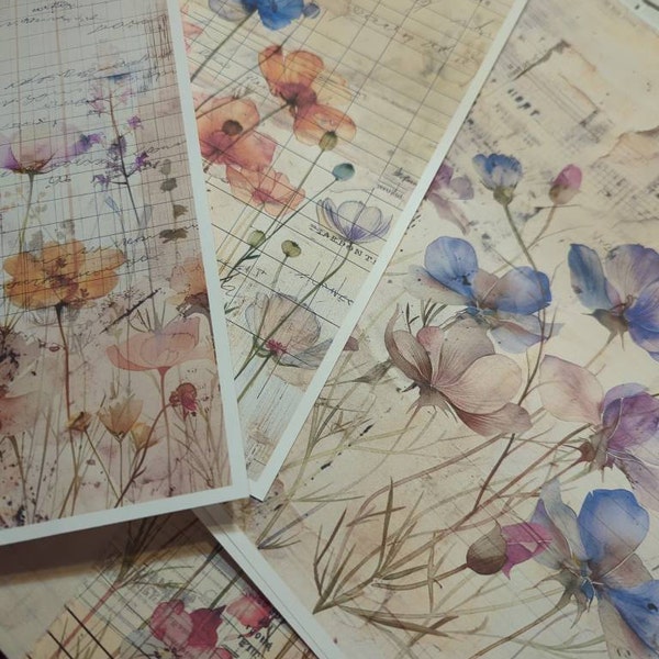 Paper Pack Collage Fodder Mixed Media Mark Making Pages. Masterboards ...