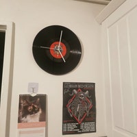 Vinyl Record Wall Clock 12 LP With Record Player Tonearm Style Clock ...