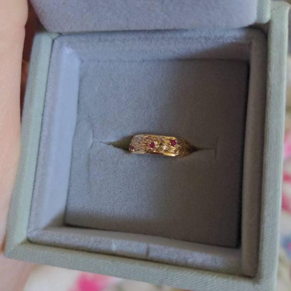 Nature Inspired Grape Leaves Mens Wedding Band Unique Yellow Gold ...