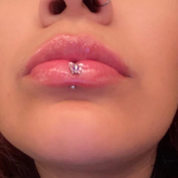 Minimalist Star Lip Ring, Sweet Lip Ring, Star Lip Piercing, Punk Style ...