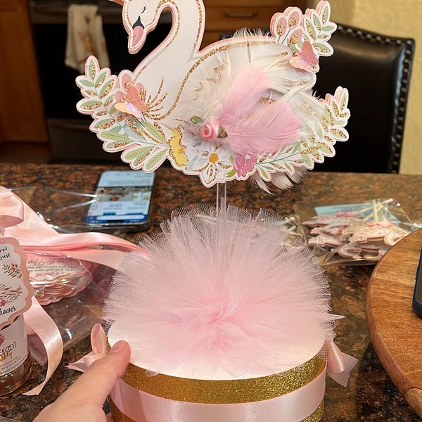 Swan Centerpiece, Swan Party Decor, Table Decoration, Swan Party, Swan ...