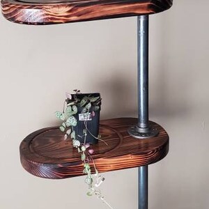 Swivel Shelf With Drip Groove for Window or Wall, Industrial Pipe Shelf ...