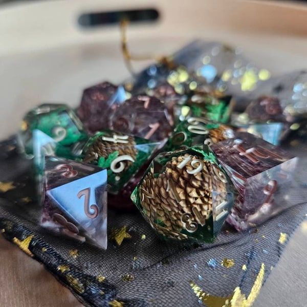 5d10 VAMPIRE BLOOD Dice Handmade Resin Single or Sets Made in Italy ...