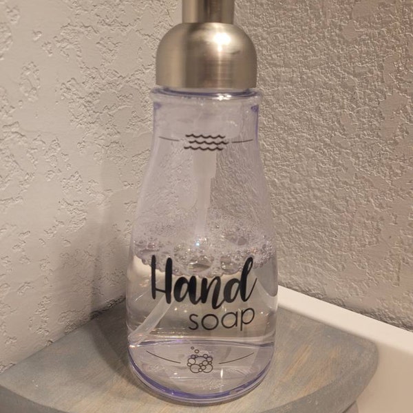 Soap Bottle Stickers. Dish Soap Decal. Hand Soap Decal. Wash Your Hands ...