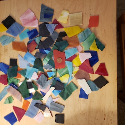 10 Sheets Variety Stained Glass Sheets Pack, 4 X 6 Inch Large Cathedral ...