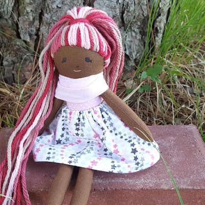 7.5 Rag Doll and Cardboard House Pattern and Detailed Instructions in ...