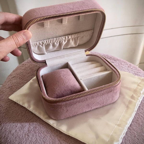 Custom Velvet Jewelry Box, Watch Box for Women, Wedding Gift, Birthday ...