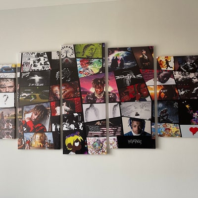 Rap Album Cover Collage Hip Hop Music Canvas Poster Wall Art Rapper ...