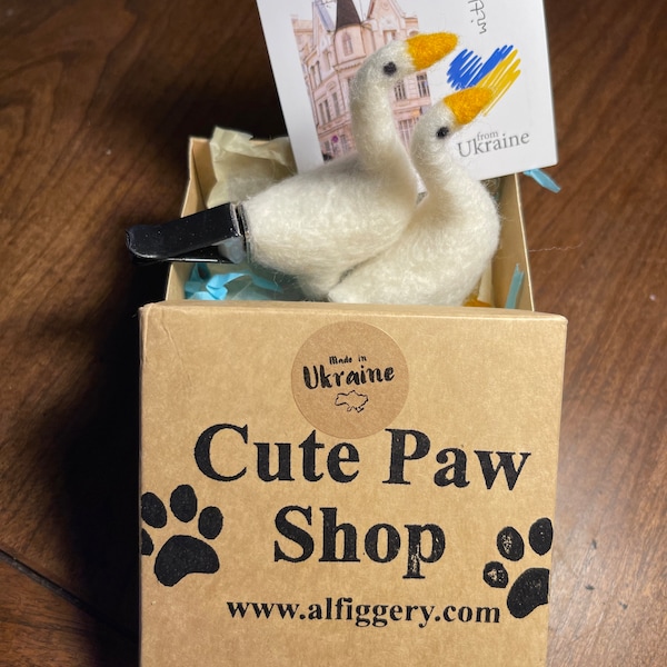 Goose Air Vent Clip Needle Felted Farm Animals Car Freshies Farmcore ...