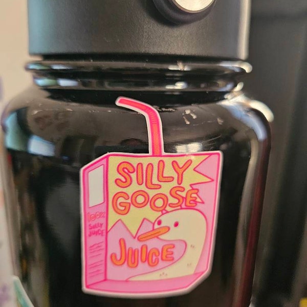 Silly Goose Juice Meme Sticker, Funny Sticker, Funny Meme Decal for ...