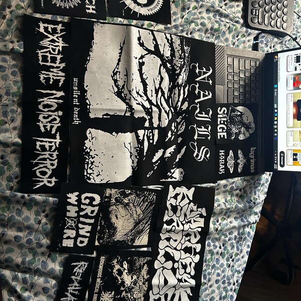 Dsbm Patches Sheet, Black Metal - Etsy