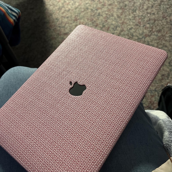 Pink Weave Pattern MacBook Case Protect Cover for MacBook Pro 14 Case ...